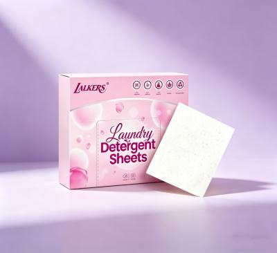 China Biodegradable Super Condensed Laundry Detergent Sheets with Customizable Fragrance for Eco-Friendly Cleaning for sale