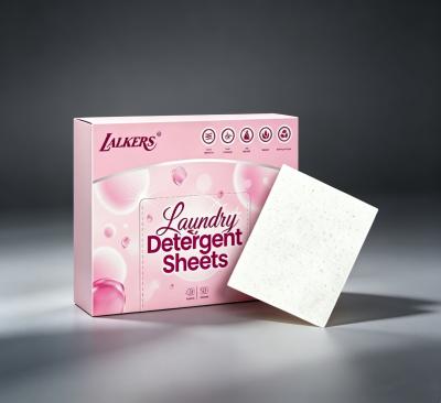 China Eco-Friendly Laundry Detergent Sheets with Customizable Fragrance for Deep Cleaning for sale