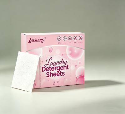 China Powerful Stain Fighting Eco-Friendly Laundry Detergent Sheets Compact and Lightweight for sale