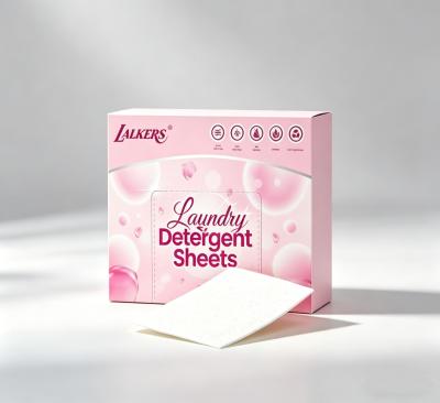 China Eco-Friendly Strong Cleansing Laundry Detergent Sheets with Customizable Fragrance for sale