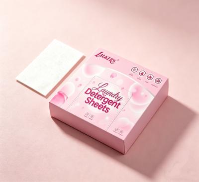 China Eco-Friendly Laundry Detergent Sheets with Customizable Fragrance for Strong Cleansing for sale
