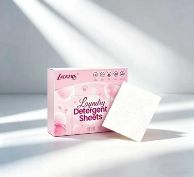 China Strong Cleansing Eco-Friendly Laundry Detergent Sheets with Customizable Fragrance for sale
