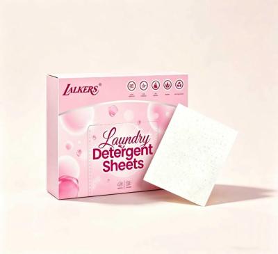 China Strong Cleansing Eco-Friendly Laundry Detergent Sheets Remove Embedded Stains Easily for sale