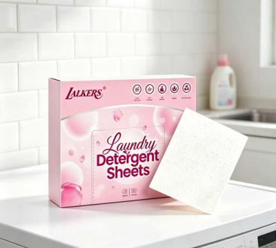 China TOP Natural Plant-Based Laundry Detergent Sheets for Deep Clean Stubborn Stains - Biodegradable & Eco-Friendly with Customizable Fragrance for sale