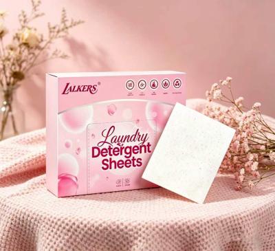 China Custom Made Sustainable Laundry Detergent Sheets with Gentle Plant Formulas and Powerful Stain Control for sale