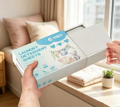 China Zero Waste Eco-Friendly Laundry Detergent Sheets for Powerful Cleaning of Tough Stains for sale