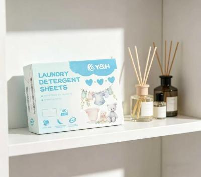 China Eco-Friendly Lightweight Laundry Detergent Sheets for Deep Stain Cleaning for sale