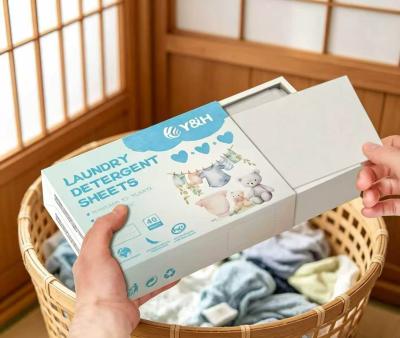 China Plastic Free Eco-Friendly Laundry Detergent Sheets for Premium Cleaning of Tough Stains for sale