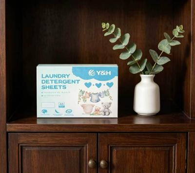 China Eco-Friendly Biodegradable Laundry Detergent Sheets 11*14cm for Tough Stain Removal for sale