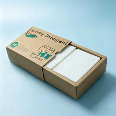 China Eco-Friendly Low Foam Laundry Detergent Sheets 11*14cm for All Washing Machines for sale