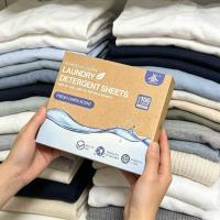 China Biodegradable Laundry Detergent Sheets with Fast Dissolve Plant Based Formula for Eco-Friendly Cleaning for sale