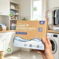 China Deep Cleaning Low Foam Laundry Detergent Sheets HE Compatible for High Efficiency Machines for sale