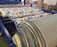China Automatic Foam Laminated Carpet Production Line with Cutting and Embossing Function for sale