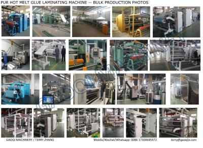 Cina PUR La macchina per la laminazione della colla a fusione a caldo La soluzione perfetta per la fabbricazione di tappeti personalizzati in vendita