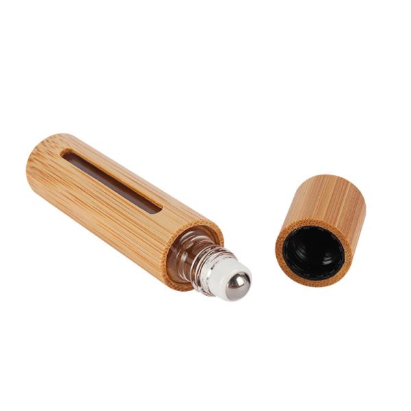 Quality All Inclusive Bamboo Roller Ball Bottles 3ml 5ml 10ml 15ml Portable Stainless for sale