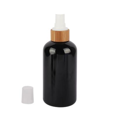 Cina Bottiglia di spray cosmetici a spalla rotonda Bottella di spray per profumi in bambù naturale PET in vendita