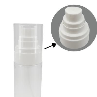 China 100ML Transparent Plastic Flat Shoulder Spray Bottle Cosmetic Fine Mist Spray Bottle for sale