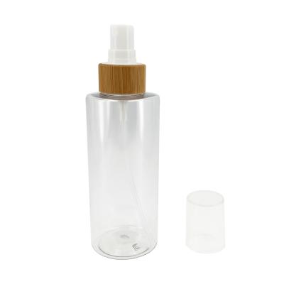 China Botão de spray cosmético portátil 100ml Sprayer de perfume com tampa de plástico e bambu à venda