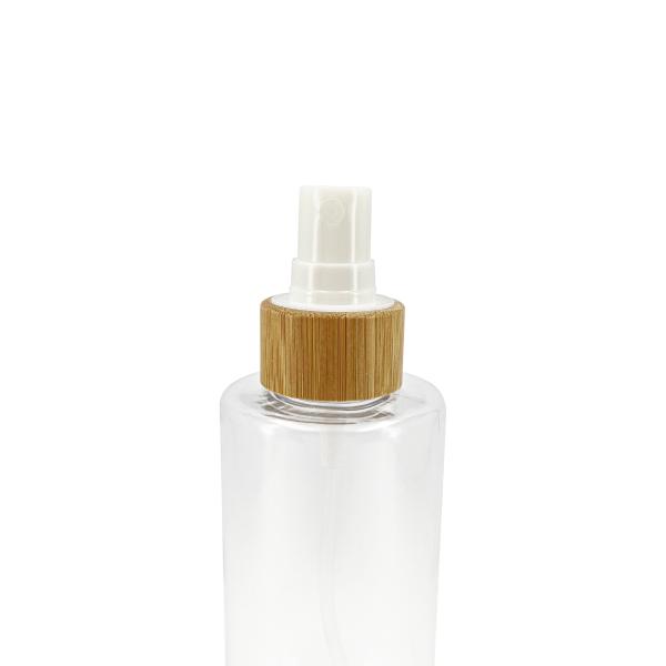 Quality Portable Cosmetic Spray Bottle 100ml Perfume Sprayer With Plastic And Bamboo Lid for sale