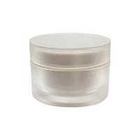 Quality Luxurious Cosmetic Cream Jar Packaging 10g 20g 30g 50g Frosted Acrylic Face for sale