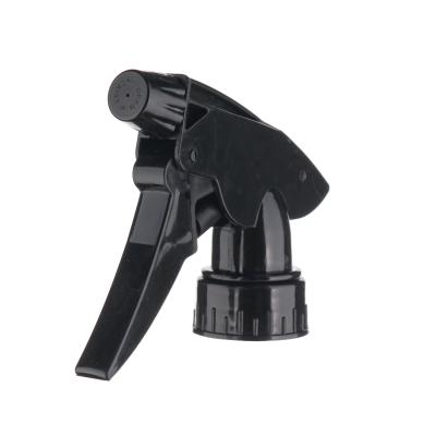 China Luxus-Kunststoff-Sprühgerät 28/400 Schwarz C-förmig Chemikalienbeständig Hochleistungs-Triggersprüher zu verkaufen