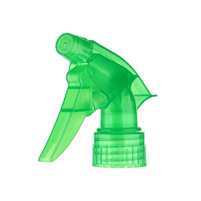 Customizable 28/410 Transparent Green PP Plastic Ergonomic Trigger Sprayer For Cleaning & Gardening