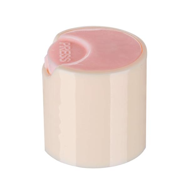 Quality 24/410 Off - White PP Plastic Press - To - Open Flip Top Cap For Cosmetic for sale