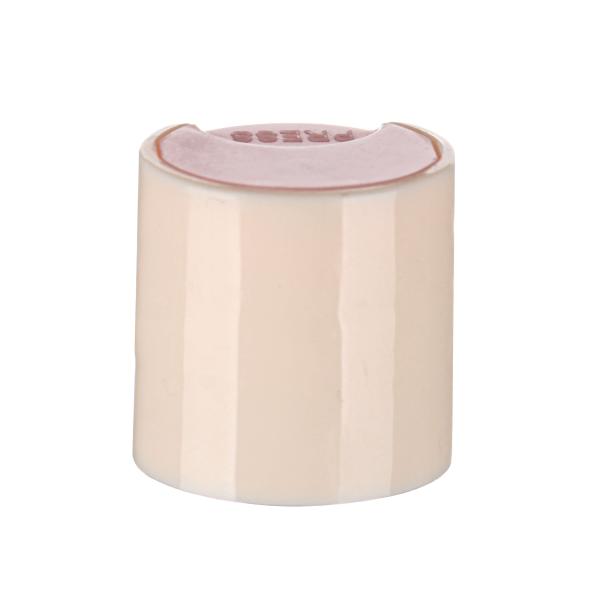 Quality 24/410 Off - White PP Plastic Press - To - Open Flip Top Cap For Cosmetic for sale