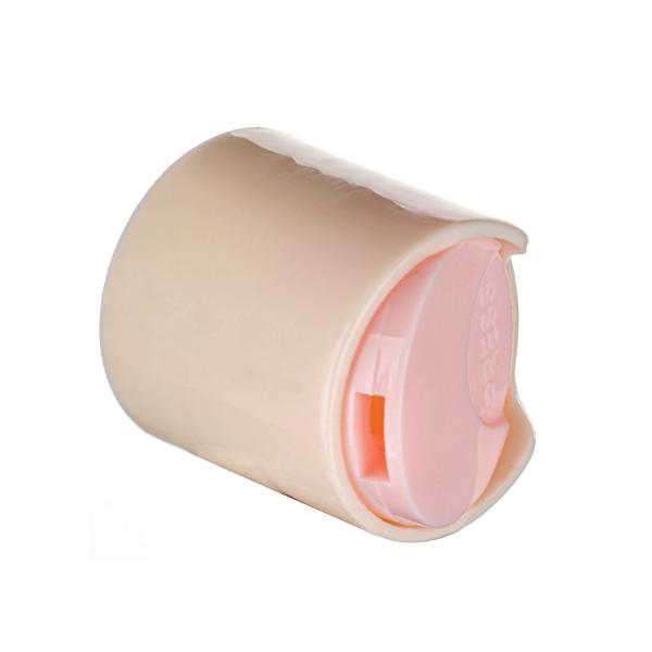 Quality 24/410 Off - White PP Plastic Press - To - Open Flip Top Cap For Cosmetic for sale