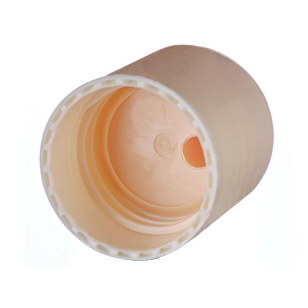 Quality 24/410 Off - White PP Plastic Press - To - Open Flip Top Cap For Cosmetic for sale