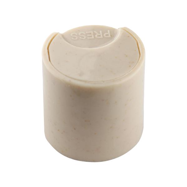 Quality Custom Cylindrical 24/410 Smooth Plastic Bottle Cap, Press-type Cosmetic Top Cap for sale