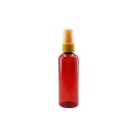Quality 100ml Red Semi-transparent PET Round-shoulder Spray Bottle – For Cosmetics, for sale