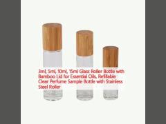 All inclusive bamboe rolbalflessen 3ml 5ml 10ml 15ml draagbare roestvrijstalen rolfles