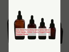 5 ml, 10 ml, 15 ml, 20 ml, 30 ml, 50 ml, 100 ml ディッケ・クアドロ 贅沢品 アンバー・デ・エレガント ボッティリアガラス製