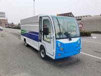 Quality Four Wheel Closed Barge Truck Garbage Transport Truck Sanitation Truck New for sale