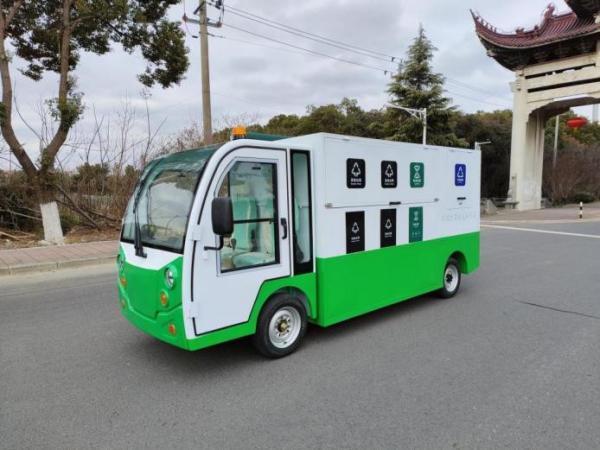 Quality New Energy Electric Four Wheel Garbage Collection Truck Electric Sanitation Vehicle for sale