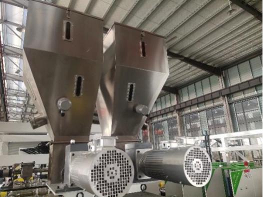 Quality 380V 50HZ Plastic Pp Ps Pet Sheet Extrusion Machine 3 Phase Twin Screw Extruder for sale