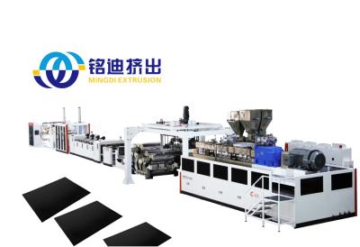 China Customizable Plastic Twin Screw Extrusion Line Air Cooling For PP PLA PET ABS PE Sheet for sale