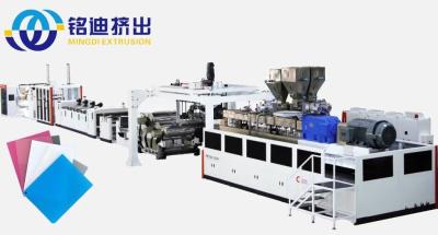 China PET Furniture Veneer Production Line Single Multi Layers Plastic Sheet Extruder Line for sale