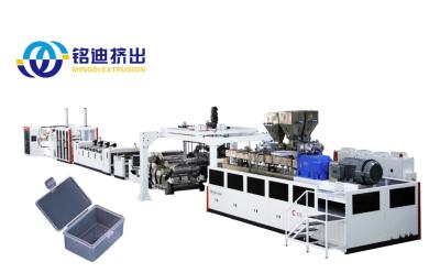 China High Speed HIPS PET APET Plastic Sheet Extrusion Line CE Approved for sale