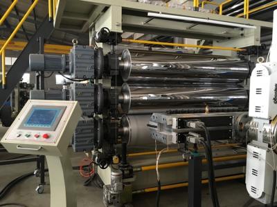 China Dik Plastic Blad die Machine met Enige Extruder voor Chemische Verpakkingsindustrie maken Te koop