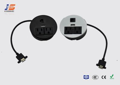 中国 86mm のパネルの卓上の接続ボックス USB RJ45 RJ11 220v のパワー プラグ 販売のため