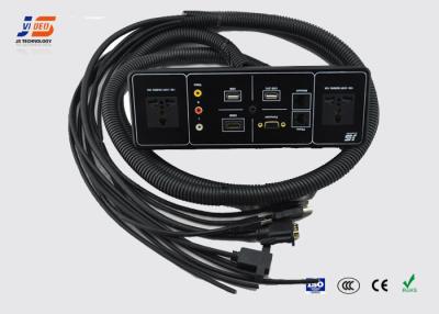 中国 黒い机によって取付けられる電力ソケット AV ネットワーク USB HDMI VGA のコネクター 販売のため