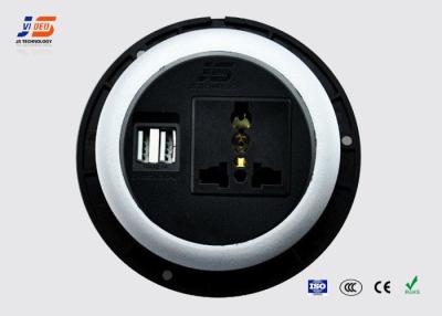 中国 簡単で優雅な革新の卓上の接続ボックス力データ グロメット 5V 2.1A USB の充電器 販売のため