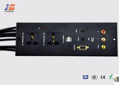 Cina Spina elettrica fissata al muro dell'incavo del piano d'appoggio con i connettori di HDMI VGA RJ45 avoirdupois in vendita