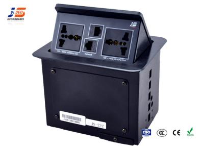 中国 高い等級のアルミニウム机によって取付けられる電力ソケット RJ45 ネットワークのコネクター 販売のため