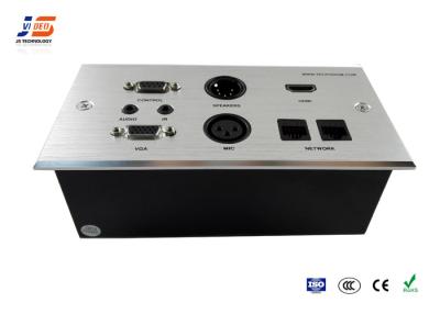 Cina Porti elettrici convenienti dell'altoparlante del Mic degli sbocchi della Tabella di conferenza della gestione del cavo del piano d'appoggio in vendita
