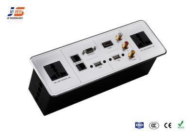 Cina Incavo da tavolo di pop-up di multimedia con i porti di potere di HDMI RJ45 USB VGA avoirdupois in vendita