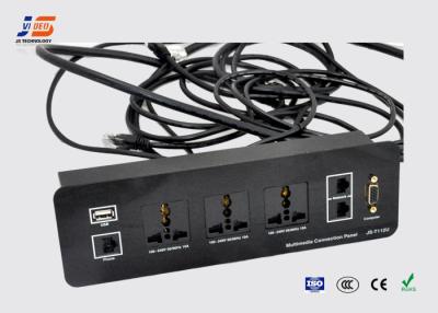 Cina Scatola di collegamento di multimedia della stanza dell'ufficio, 3 sbocco del × RJ45 Undertable di potere 4 del × in vendita