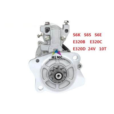 Cina Excavator Starter Motor S6S S6K S6E 24V 10T E320C E320D in vendita